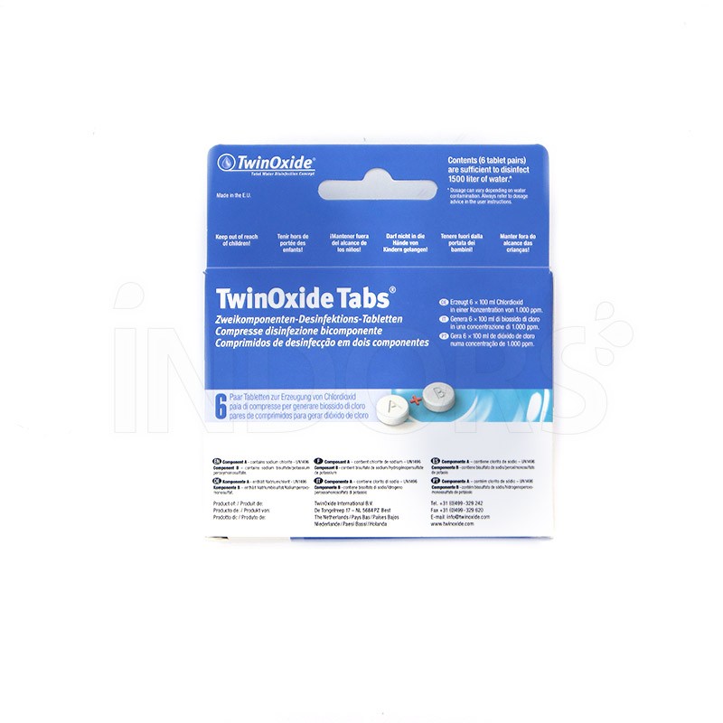 TwinOxide Tabs - 6x2 Virucidal Disinfectant Tablets