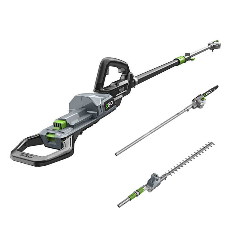 EGO PPX 1000 Multitool Kit Battery Pole + Hedge Trimmer and Pruner