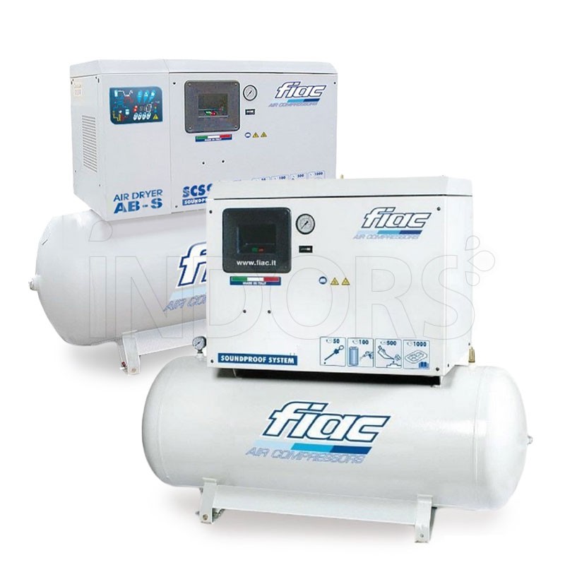 Fiac SCS with 500 L tank and silenced piston compressor