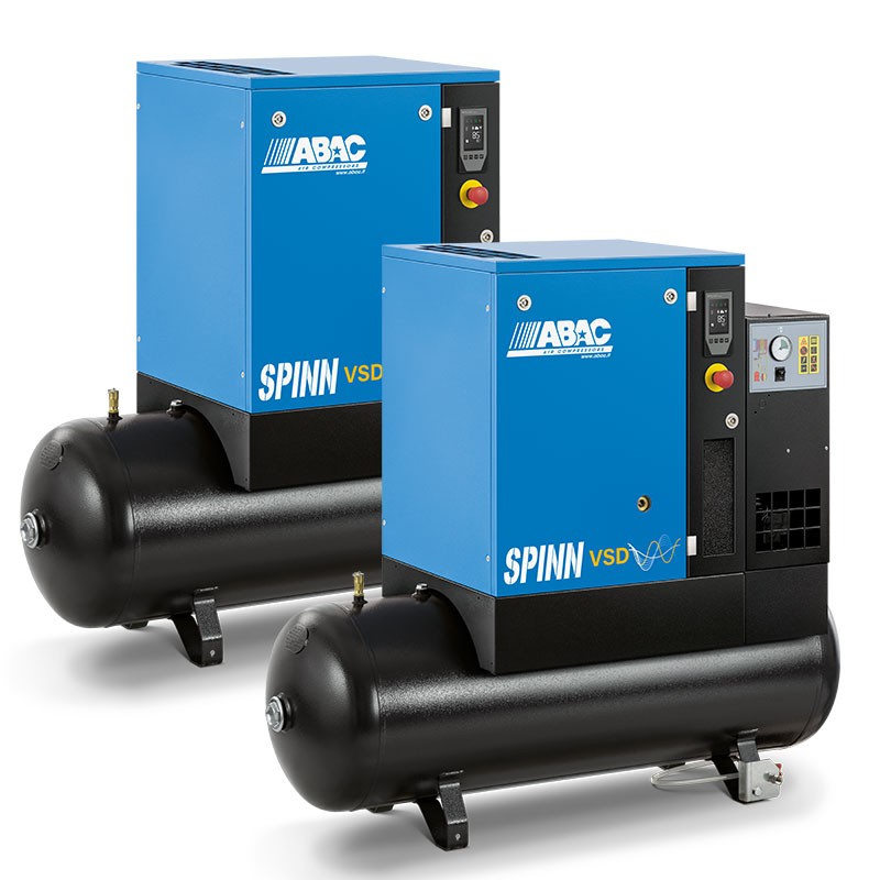 ABAC SPINN VS 2.2-7.5 kW Inverter Screw Compressor 200 Liters