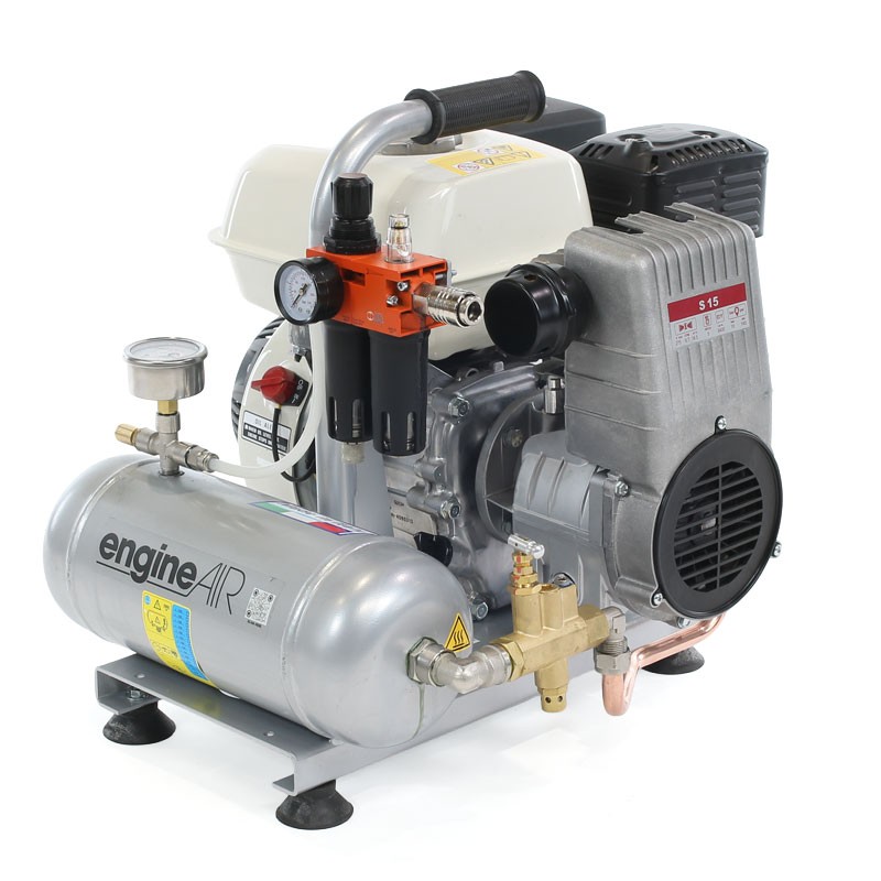 ABAC EngineAIR 5/4 LT 10 bar Petrol Air Compressor 4.8 HP